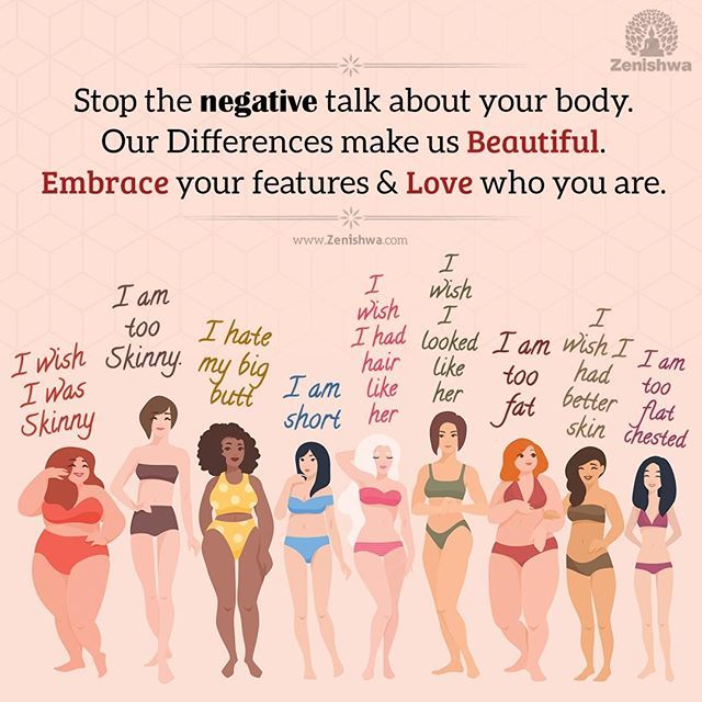 Stop The Negative Talk About Your Body Our Differences Make Us