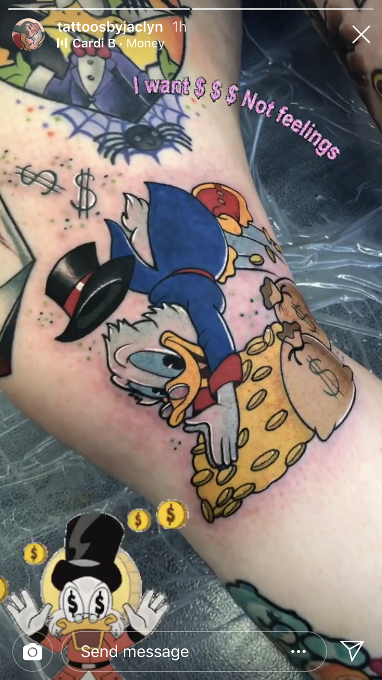 Faded Hair Kool Sick Tattoo Designs Tattoos Scrooge Mcduck Color Tattoo Tatuajes Tattoo