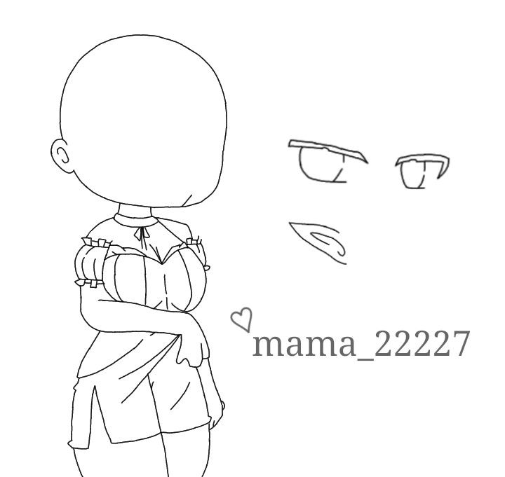 A Drawing Of A Man With His Arms Crossed And The Words Mama 2237 On It