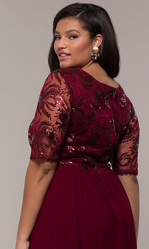 Long Embroidered Bodice Plus Size Red Prom Dress Plus Size Formal Dresses Red Prom Dress Red