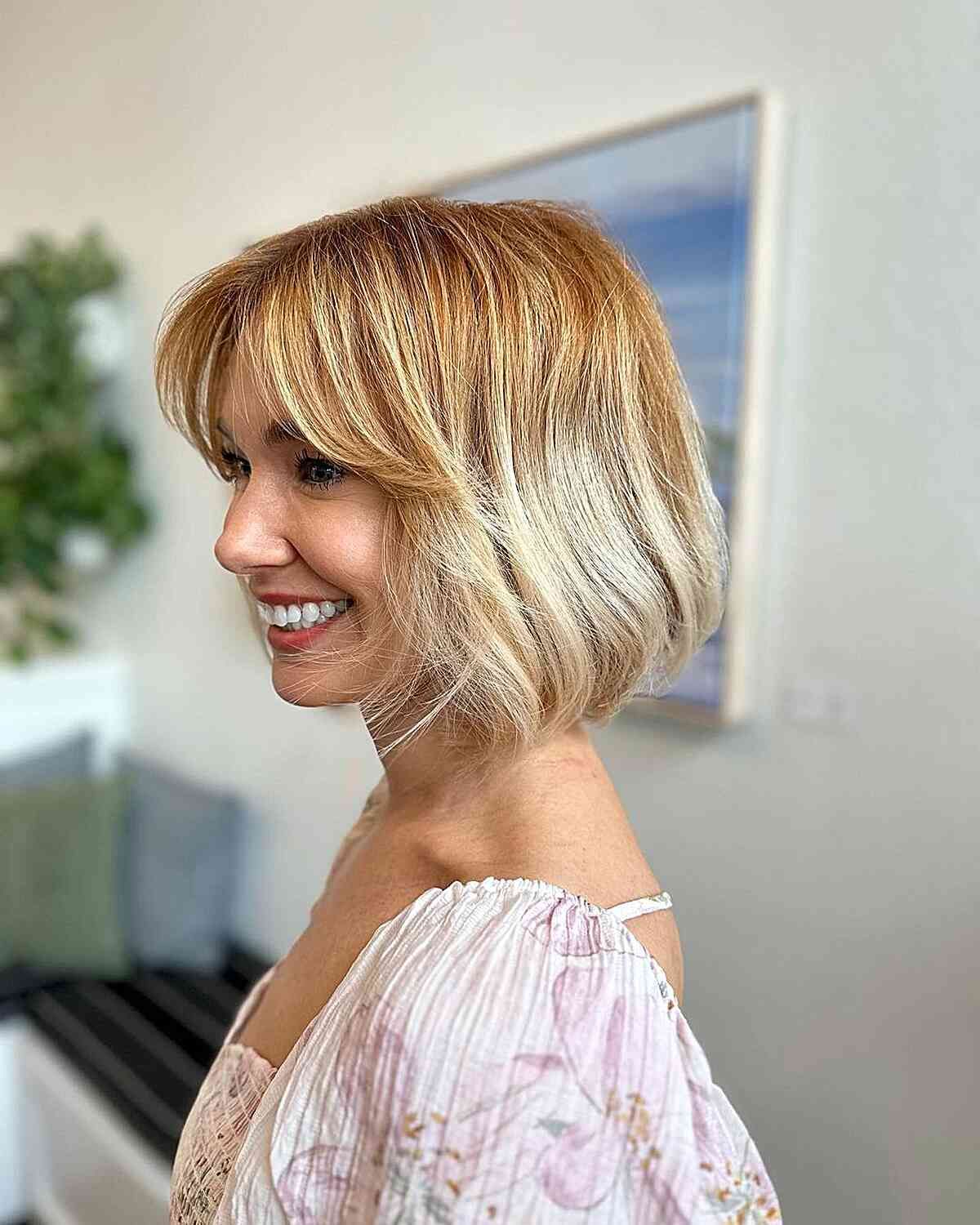 27 Bob With Curtain Bangs Hairstyle Ideas For Modern Beachy Women Artofit