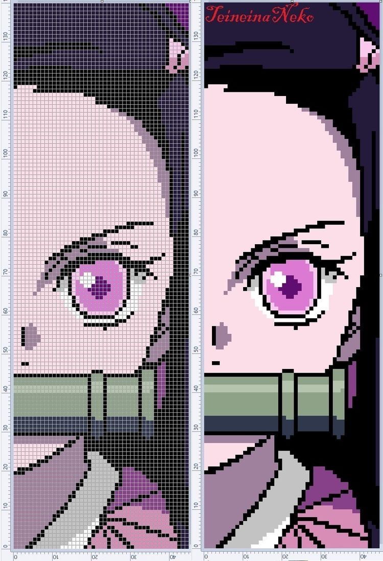 Anime Pixel Art By Pha Nhua Anime Pixel Art Perler Bead Art Pixel Art