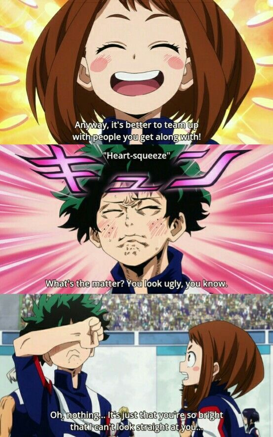 Boku No Hero Academia Midoriya Izuku Uraraka Ochako My Hero Academia Mha My Hero Academia