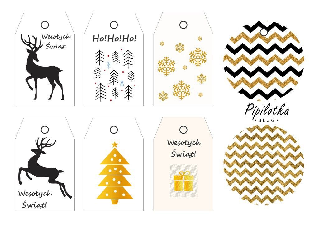 Świąteczne etykiety na prezenty do wydrukowania | Pipilotka | Diy tags ... Świąteczne etykiety na prezenty do wydrukowania | Pipilotka | Diy tags ...