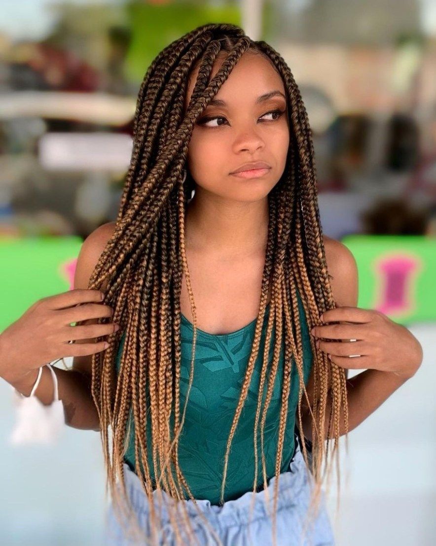50 Exquisite Box Braids Hairstyles That Really Impress Box Braids Hairstyles Box Braids