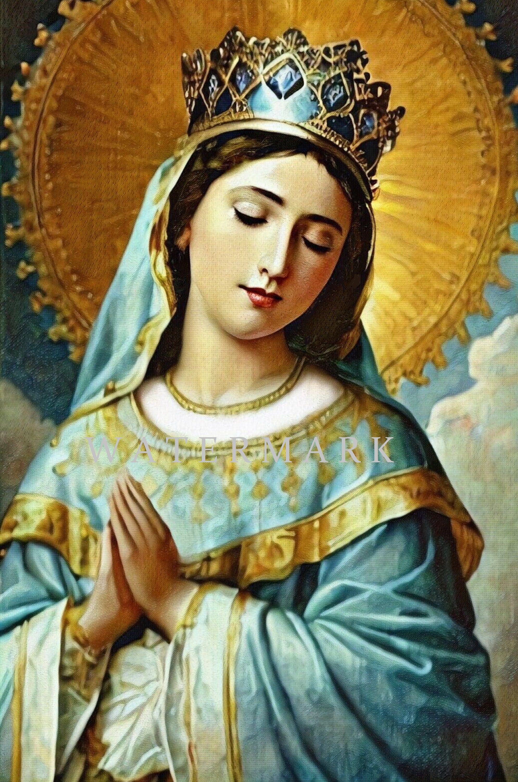 The Most Blessed Virgin Mary Queen of Heaven Custom Digital - Etsy in ... The Most Blessed Virgin Mary Queen of Heaven Custom Digital - Etsy in ...