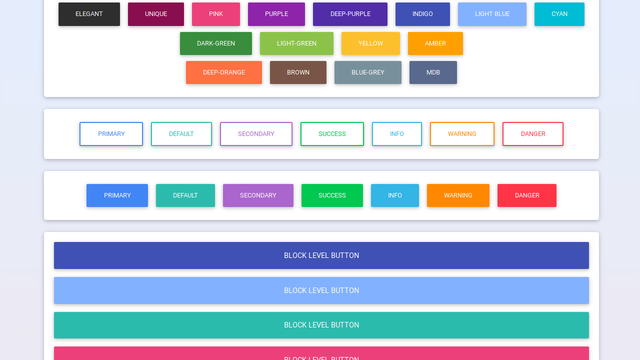 Bootstrap Button Deep Purple Pink Purple Material Design Outline