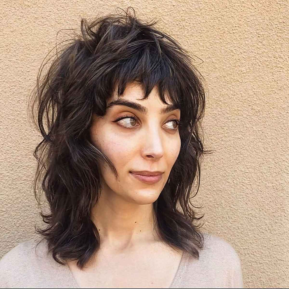 51 Low Maintenance Shaggy Haircuts With Bangs For Busy And Trendy Women Long Face Hairstyles