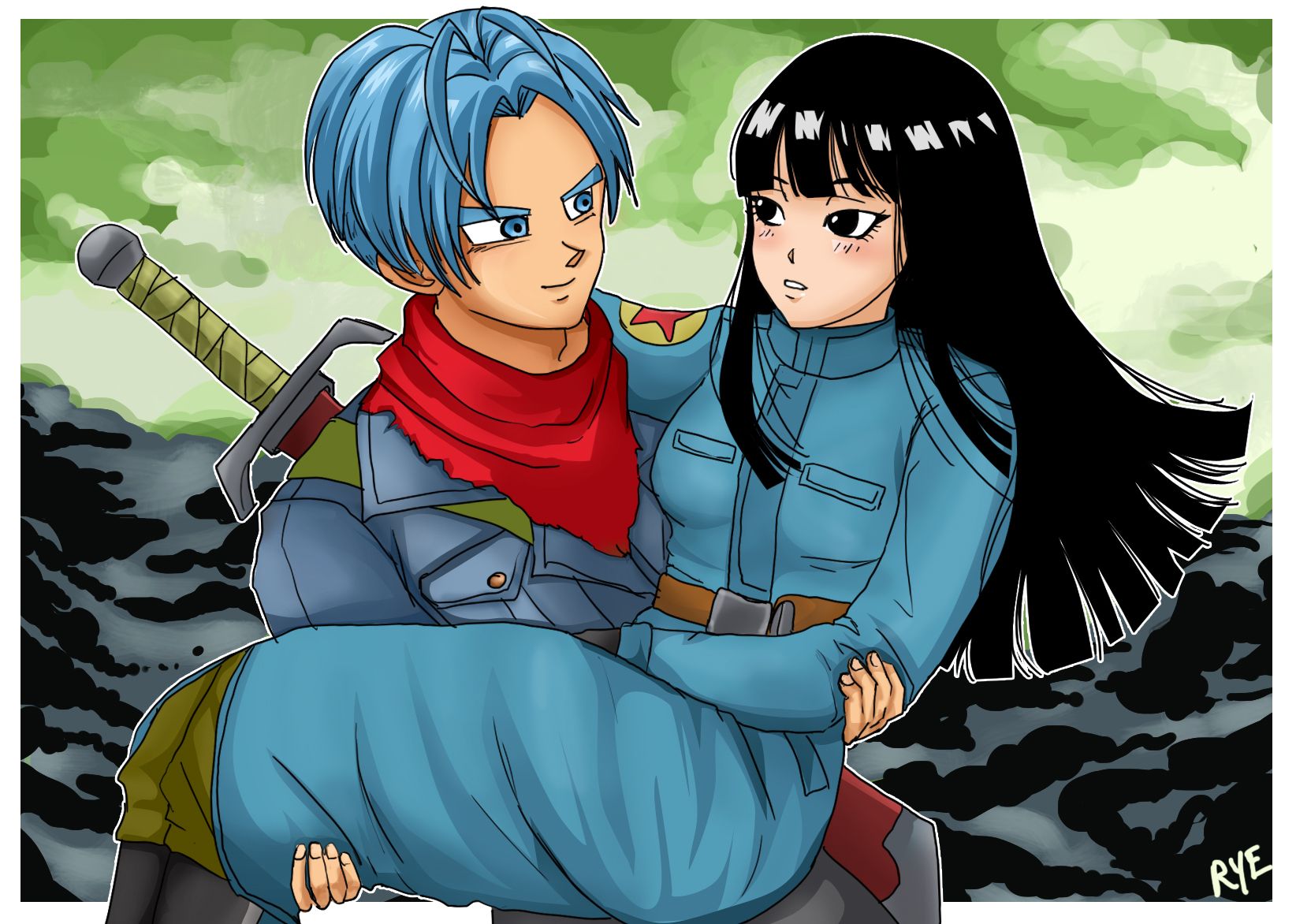 Trunks X Mai Dragon Ball Dragon Ball Z Trunks And Mai