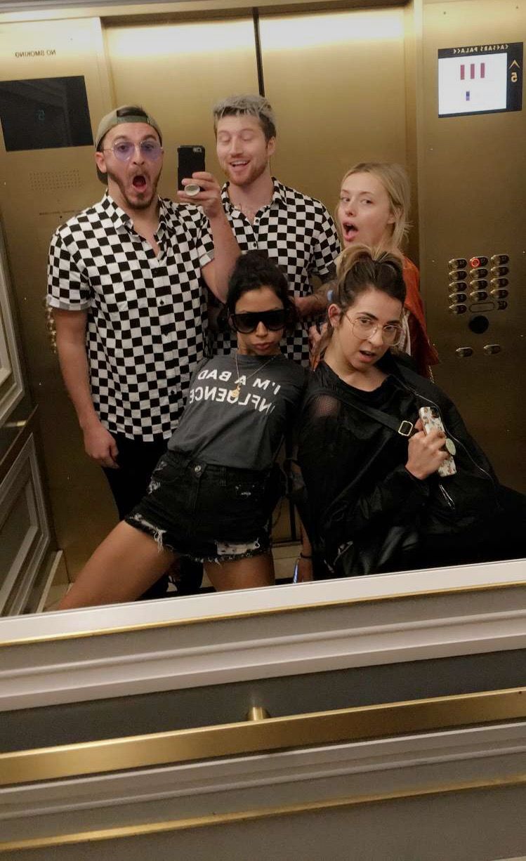 Liza And David David Dobrik Kristen Mcatee Jason Nash Scotty Sire