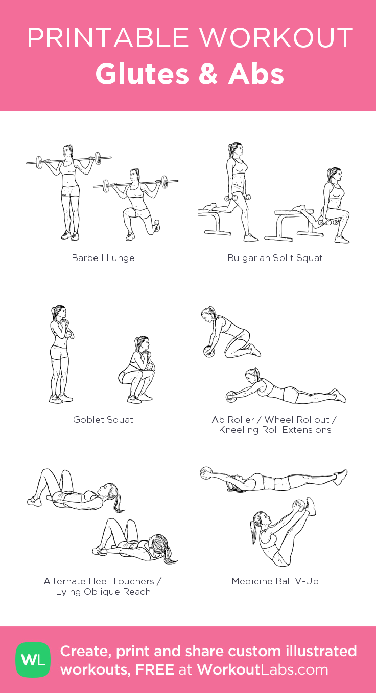 Glutes And Abs My Visual Workout Created At • Click