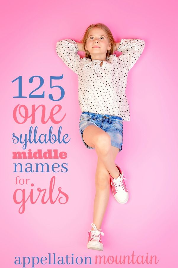 125 One Syllable Middle Names For Girls Besides Grace And Rose Artofit