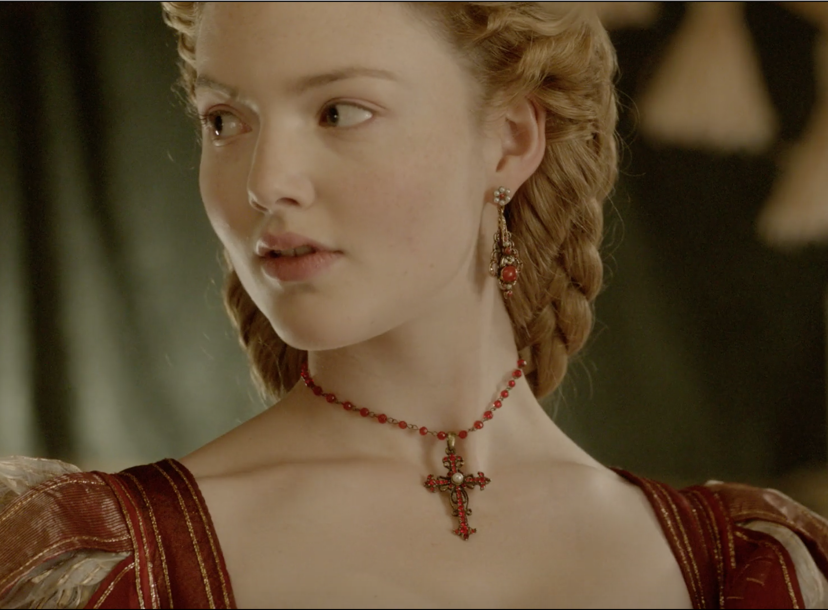 Lucrezia Borgia The Borgias The Siege At Forli Cross Necklace Lucrezia Borgia Necklace