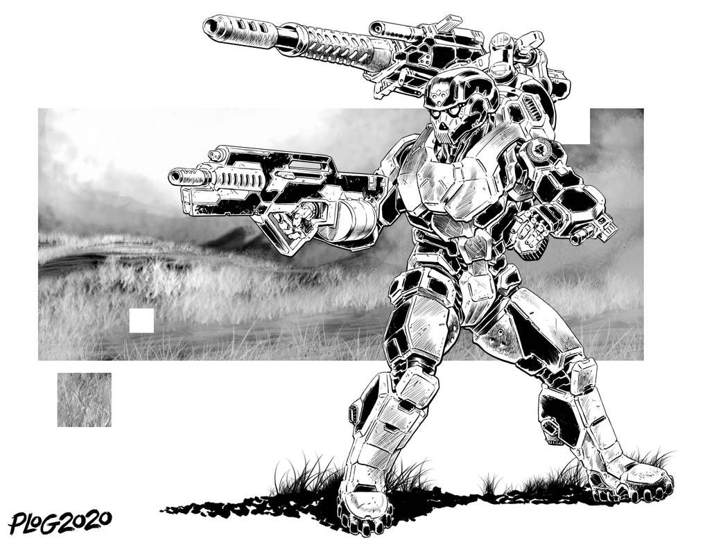 Helghan Army Man At Arms Power Armor Light By Adventwolf5 On Deviantart Power Armor