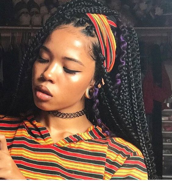 Pin Em Tranças Box Braids Penteados Com Tranças Braids Hairstyles ♥