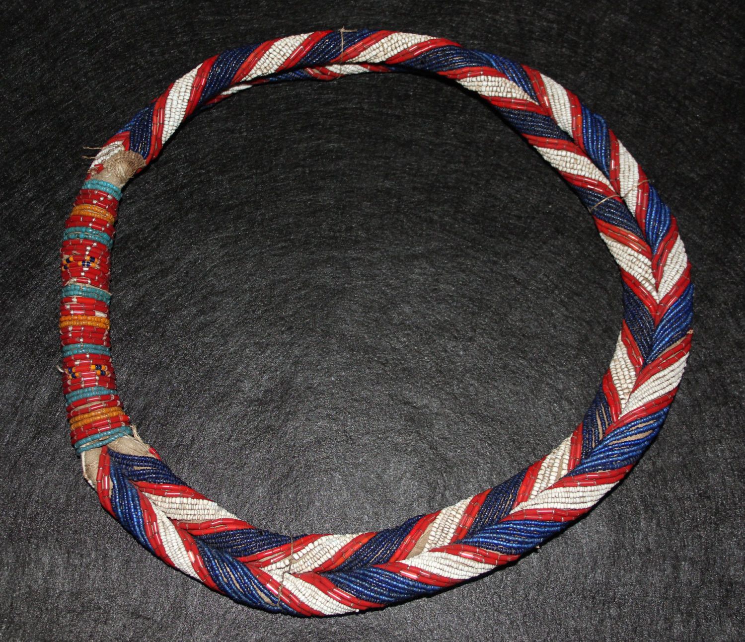 Vintage Konyak Kuntepsu Festival Circular Bead Necklace From Nagaland