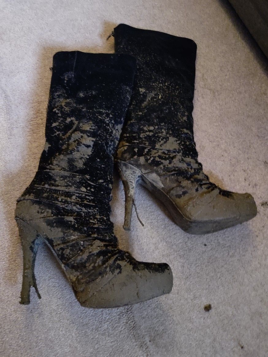 2nd Time Ive Gotten These Boots Muddy Mud Boots Stiletto Boots Shoes Sneakers Ankle Boot