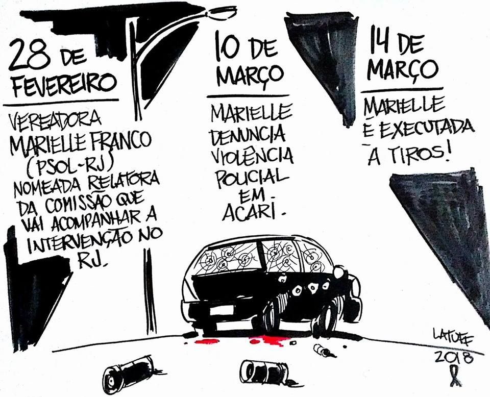 Charge De Latuff Sobre O Assassinato Da Vereadora Marielle Franco