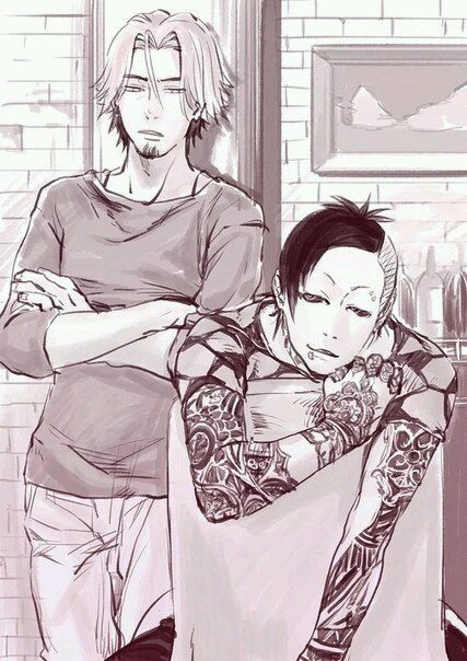 Yomo And Uta Tokyo Ghoul Bon Manga Manga Anime Anime Art Juuzou Suzuya Tsukiyama Kaneki Ken