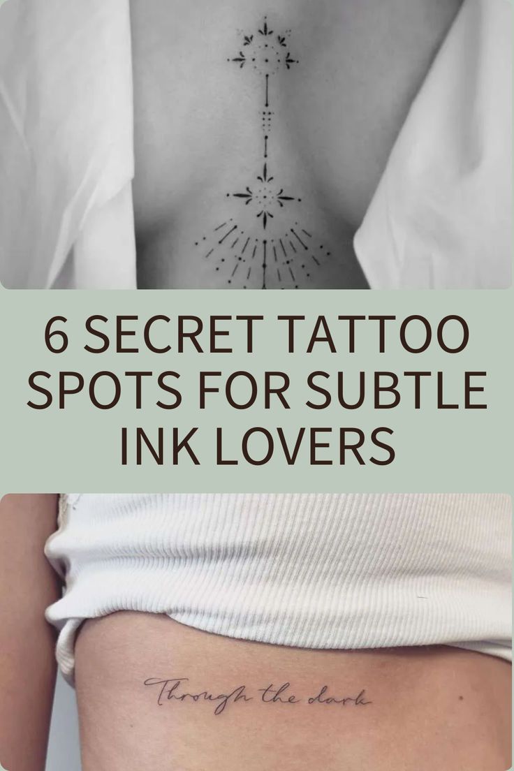 6 Secret Tattoo Spots For Subtle Ink Lovers In 2024 Secret Tattoo Tattoo Spots Discreet