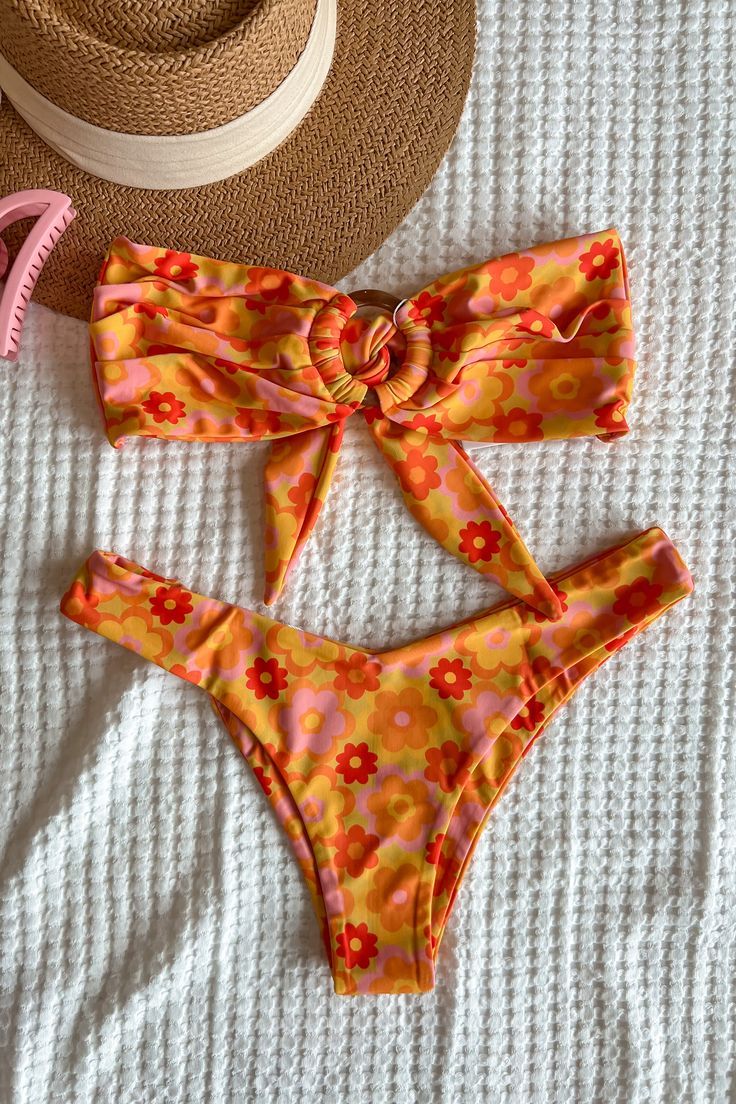 Cheeky V Bikini Bottom In Wallflower Pixelated Boutique Artofit