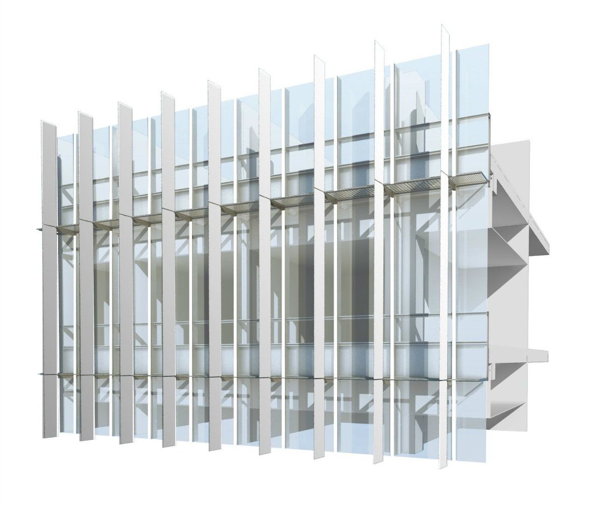 Sheikh Khalifa Medical City in Abu Dhabi - Curtain Wall Detail Sheikh Khalifa Medical City in Abu Dhabi - Curtain Wall Detail