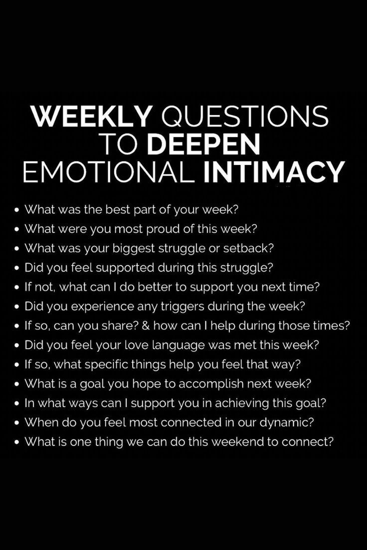 Weekly Questions To Deepen Emotional Intimacy Healthy Relationship Advice Relationship Advice