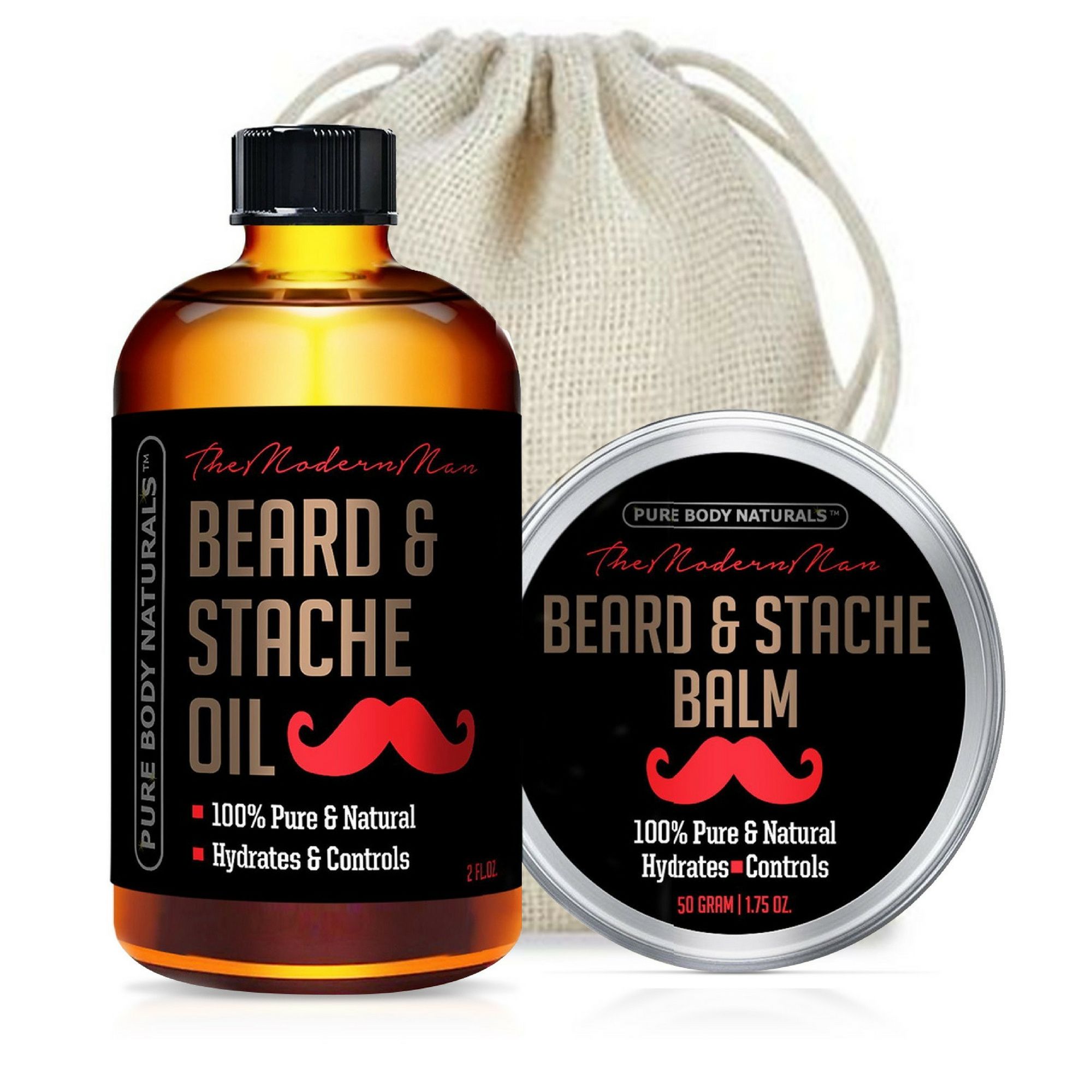 Hydrating Beard Oil And Balm Care Set Proof That Natural Can Be