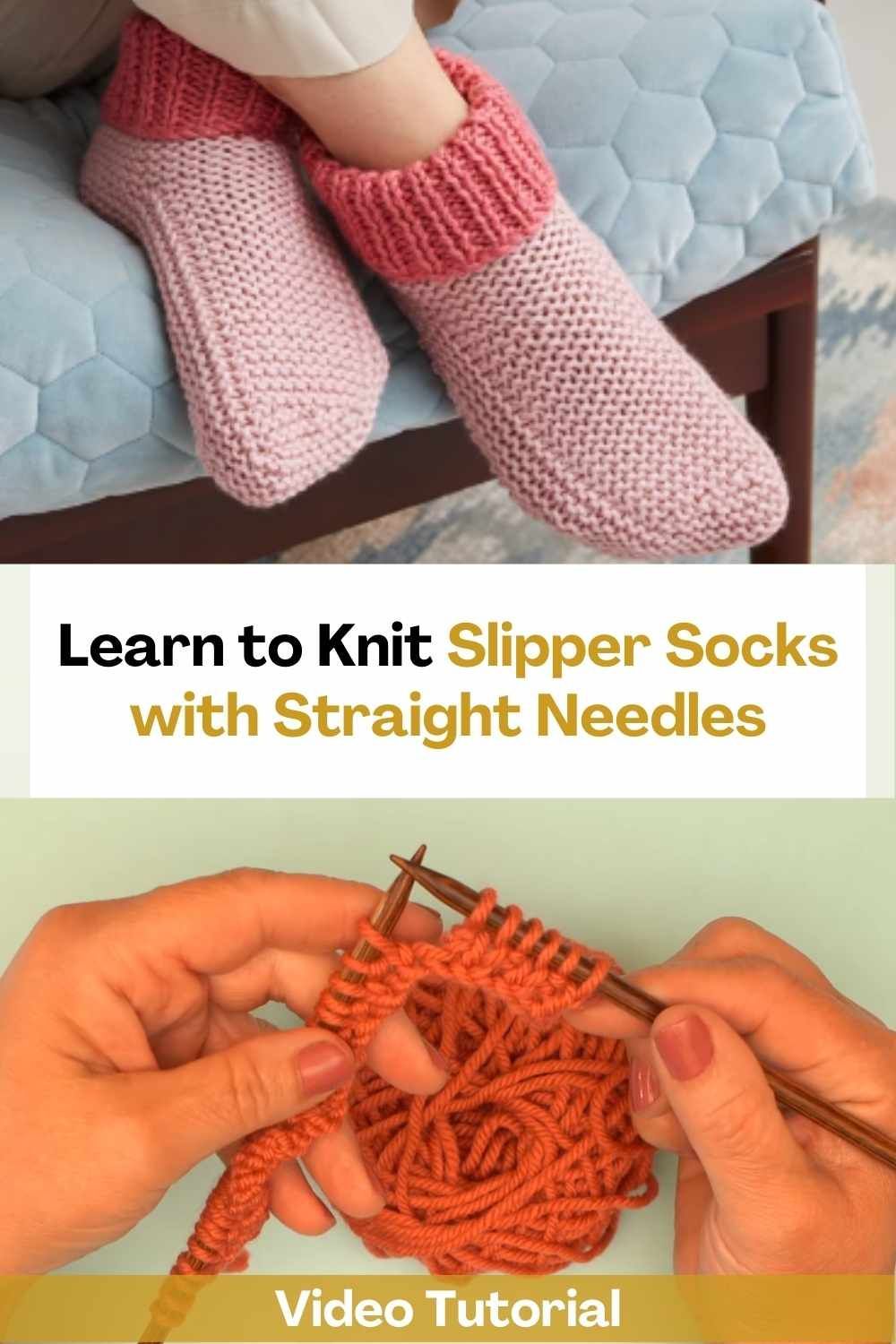 Knit These Fabulous Slipper Socks with Straight Needles in No Time! Knit These Fabulous Slipper Socks with Straight Needles in No Time!