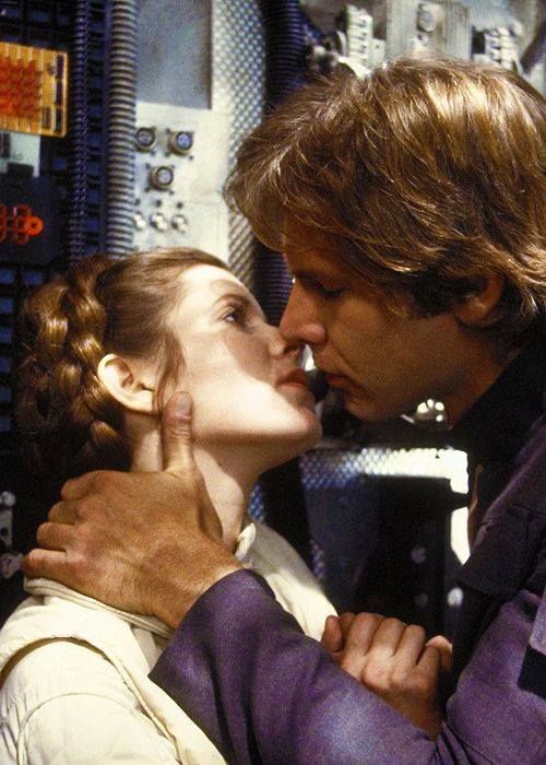 Star Wars Episode V The Empire Strikes Back Leia And Han Solo Love Kissing Leia Star