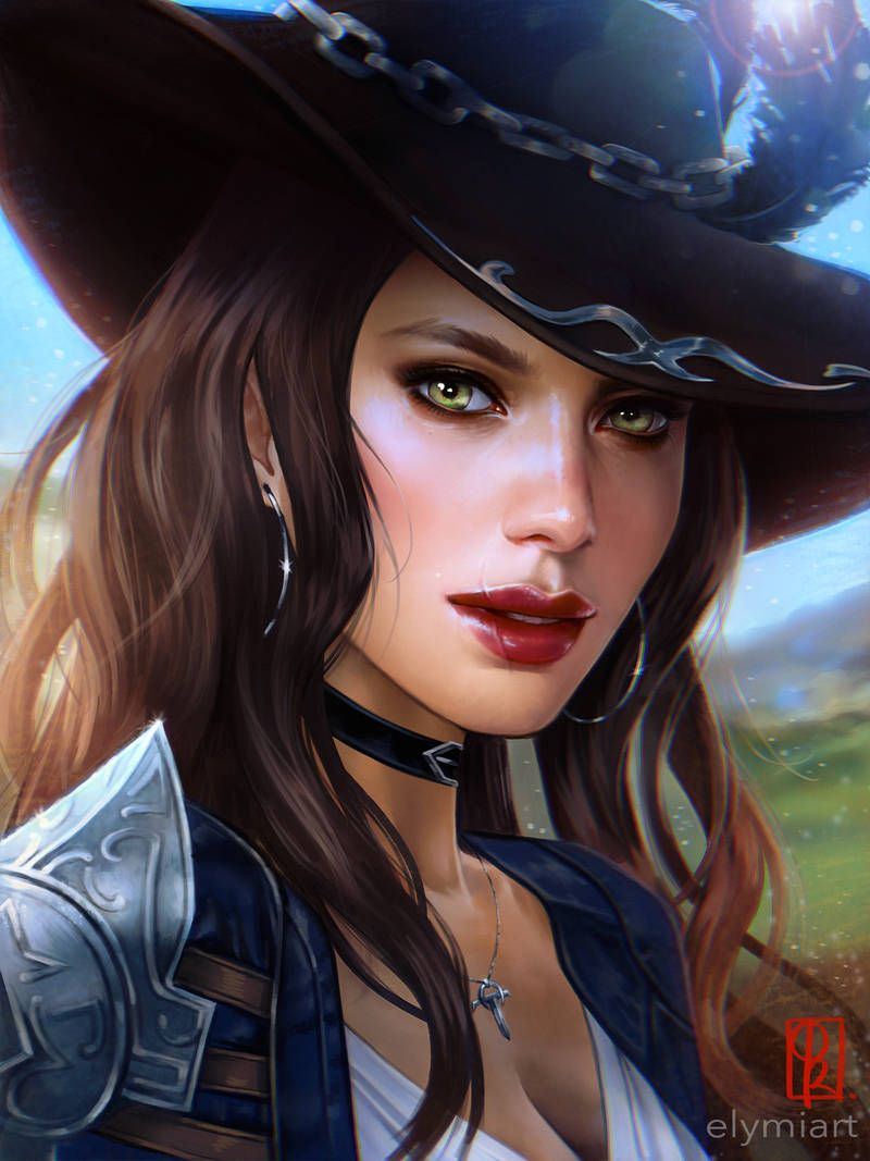 Commission Diane De Valombre By Elymiart Fantasy Art Women Fantasy Girl Character Portraits