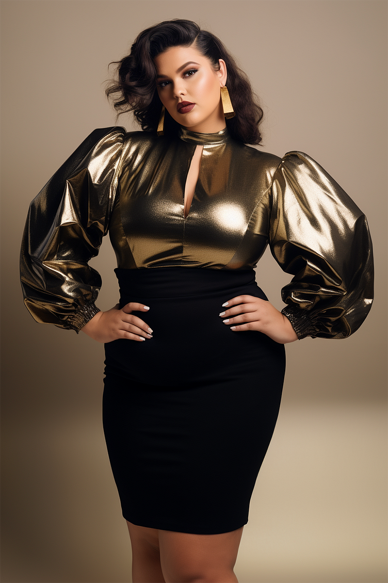 Xpluswear Design Plus Size Semi Formal Skirt Sets Elegant Gold Spring ... Xpluswear Design Plus Size Semi Formal Skirt Sets Elegant Gold Spring ...