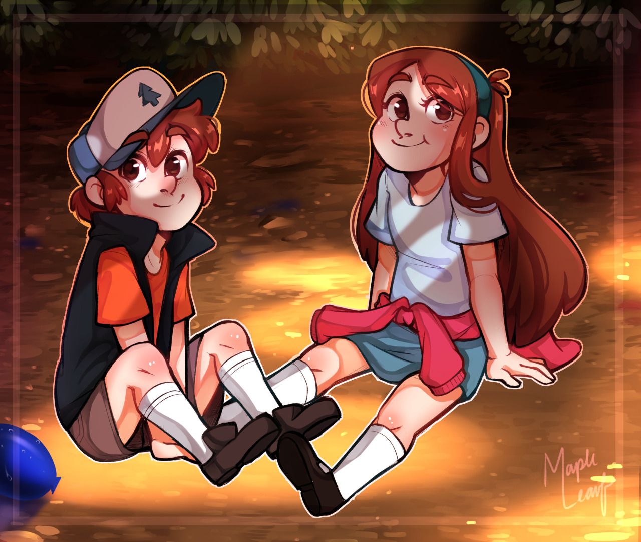 I Missed Drawing These Two Gravity Falls Art Dipper And Mabel Gravity Falls
