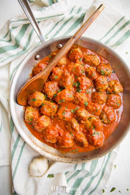 These Are Our Favorite Italian Paleo Meatballs With Creamy Tomato Sauce