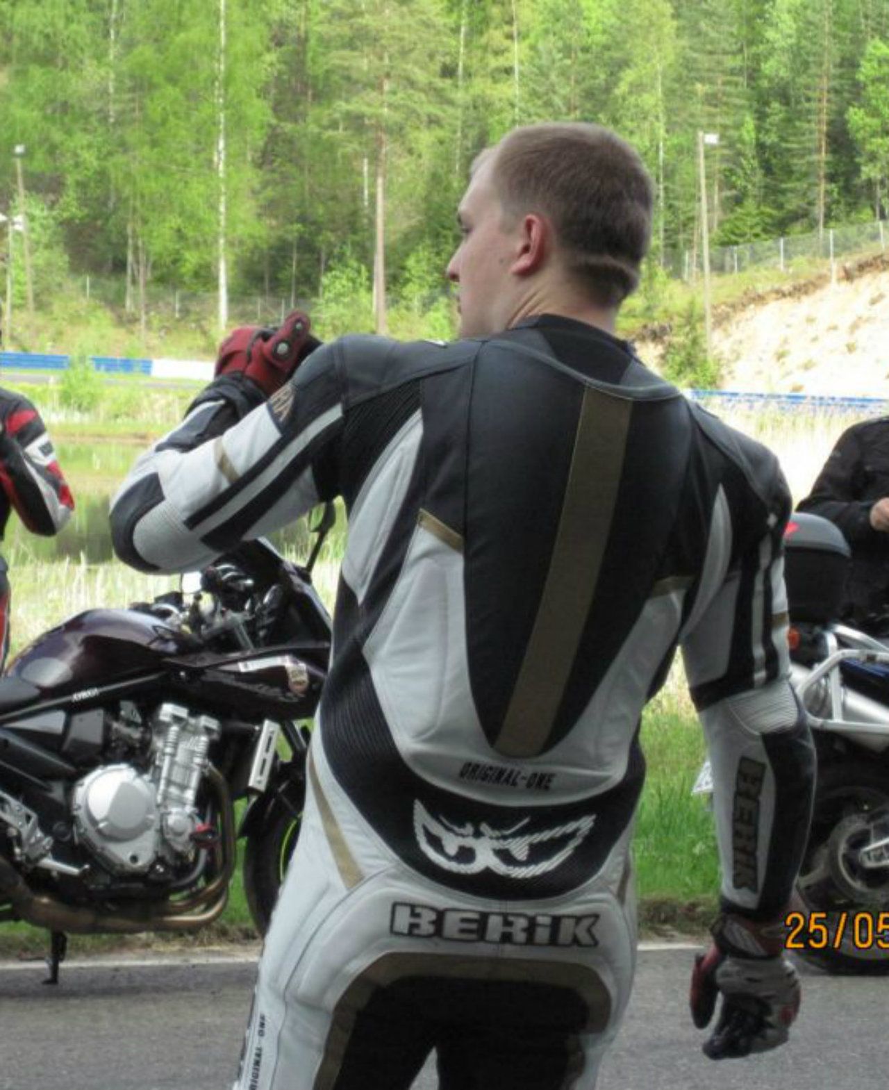 Male Smokers Bikers Biker Motorcycle Race Suit Racing Suit