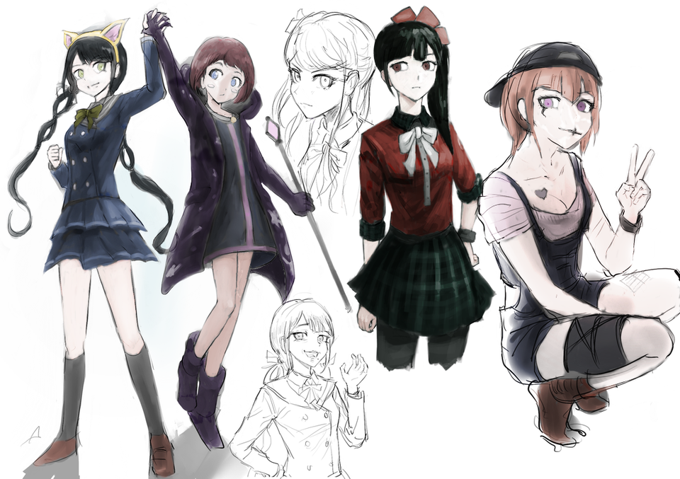 Coloring Of V3 Beta Designs Danganronpa Spike Chunsoft Novel Games Trigger Happy Havoc