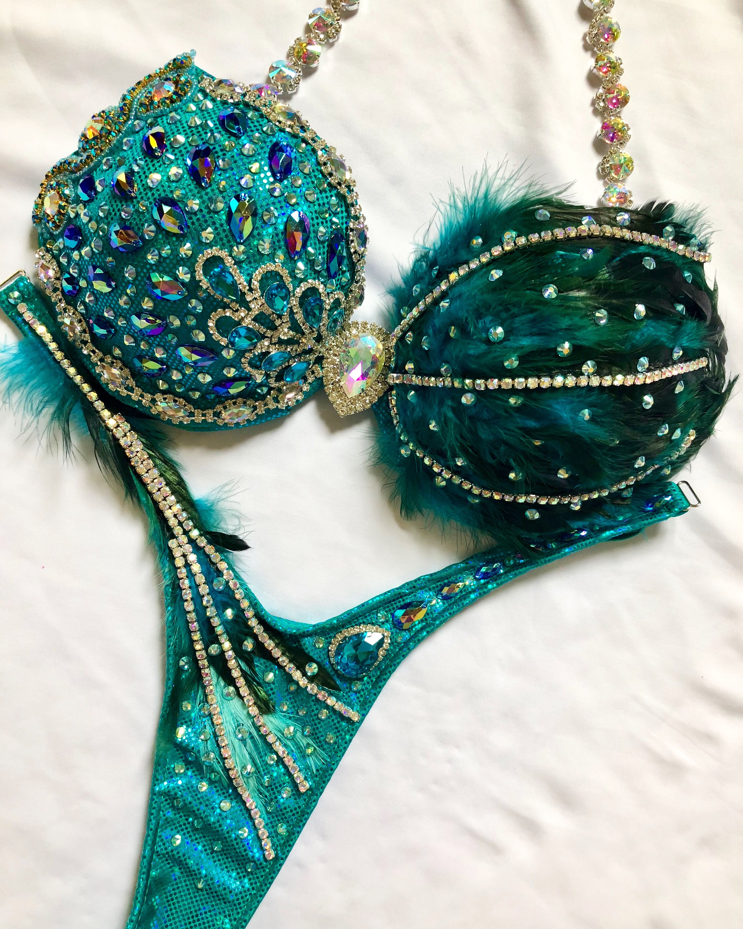 Wbff Bikini Posing Suits Carnival Outfits Cotton Club Bras And