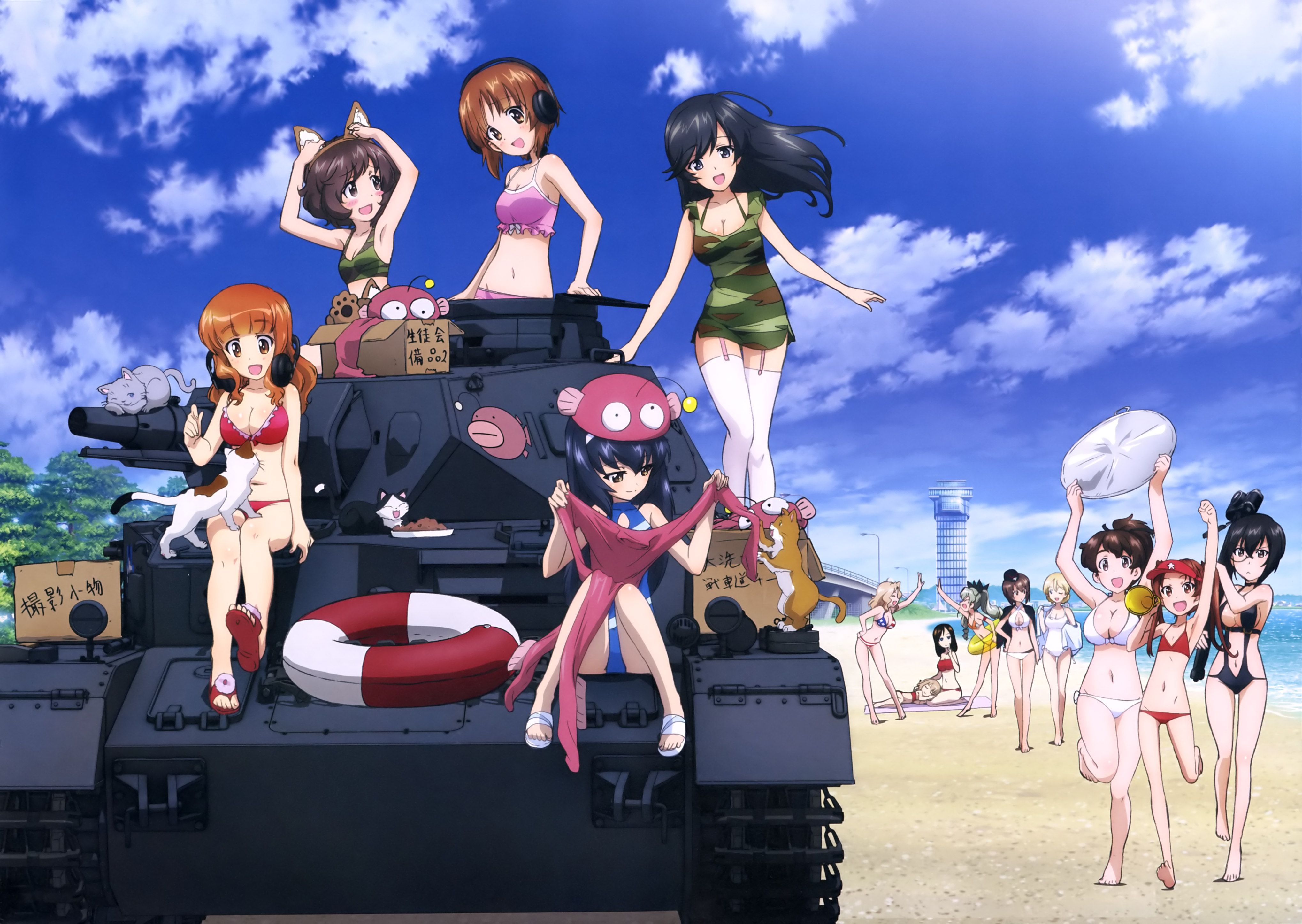 Girls Und Panzer Nishizumi Miho Akiyama Yukari Takebe Saori Isuzu
