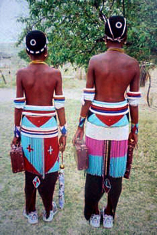 Africa Initiated Ba Pedi Northern Sotho Subgroup Girls Photographer Unknown Bead Work