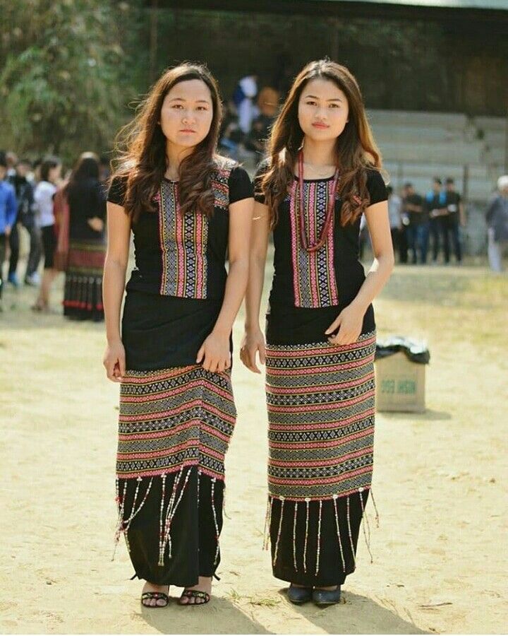 Mizoram Traditional Dress For Ladies Is A Wrap Around Skirt In