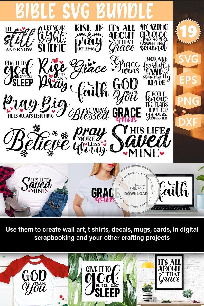 Bible Svg Bundle Christian Svg Bundle Religious Svg Bundle Bible Verse