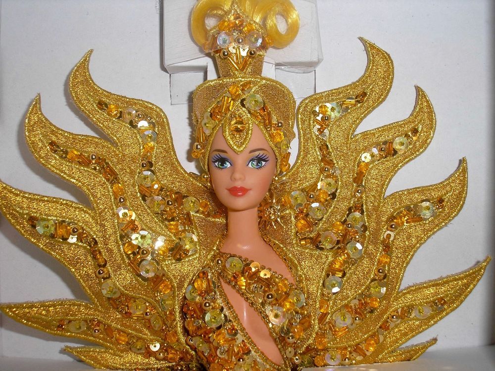 Bob Mackie Goddess Of The Sun Barbie 1995 With Shipper Nrfb Barbie