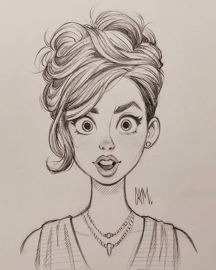 17 Cool Girl Drawing Ideas And References Beautiful Dawn Designs Cool Girl Drawings Girl Face