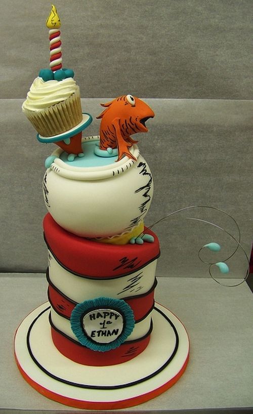 Pin By Rebecca Hilbert On Food Desserts Seuss Cakes Themed Cakes Dr Seuss Cake