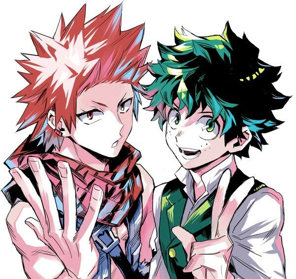 Kirishima Eijirou And Midoriya Izuku Hero My Hero Academia Boku No Hero Academia