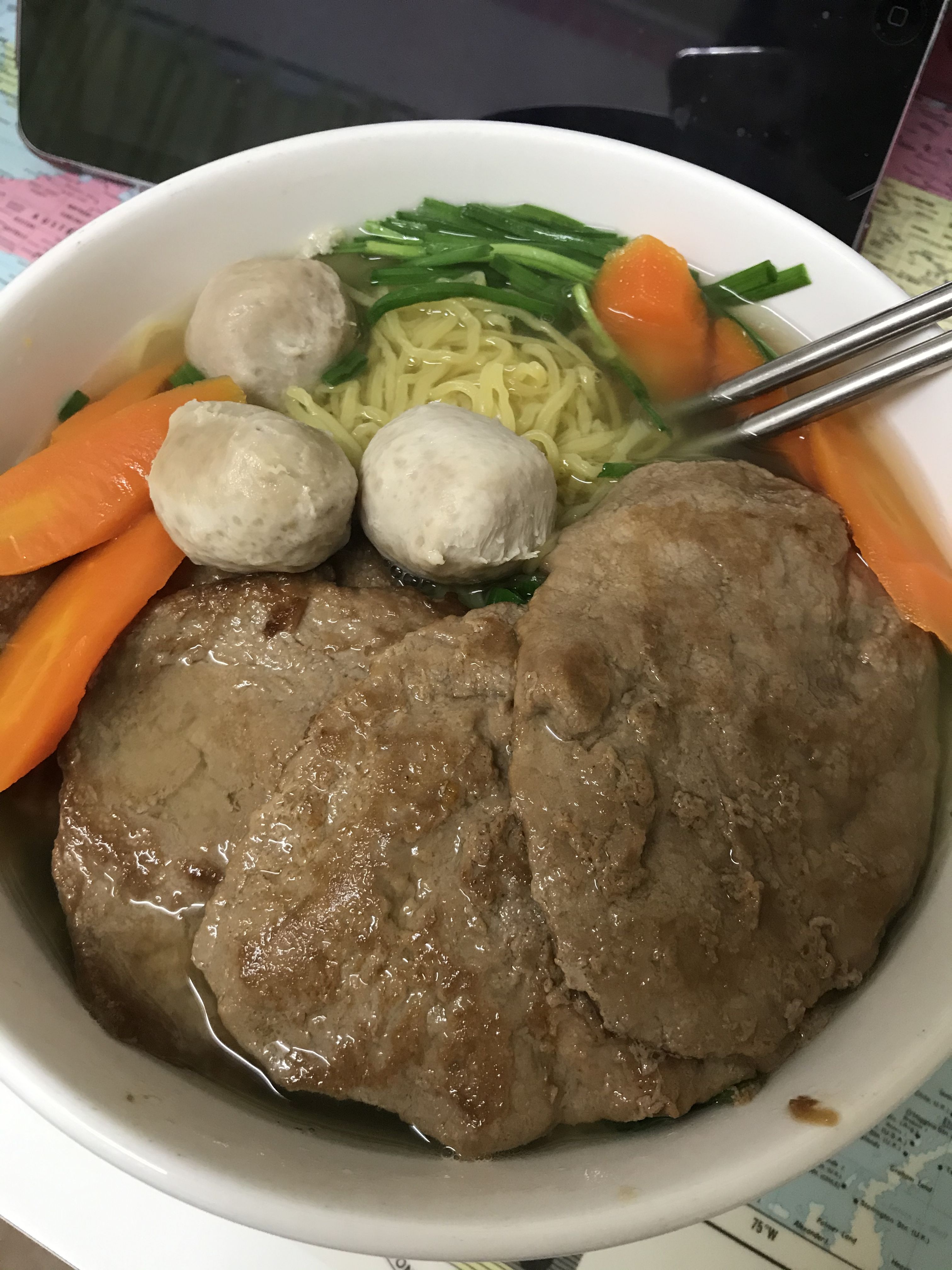 Egg Noodle Soup With Pan Fried Wagyu Beef