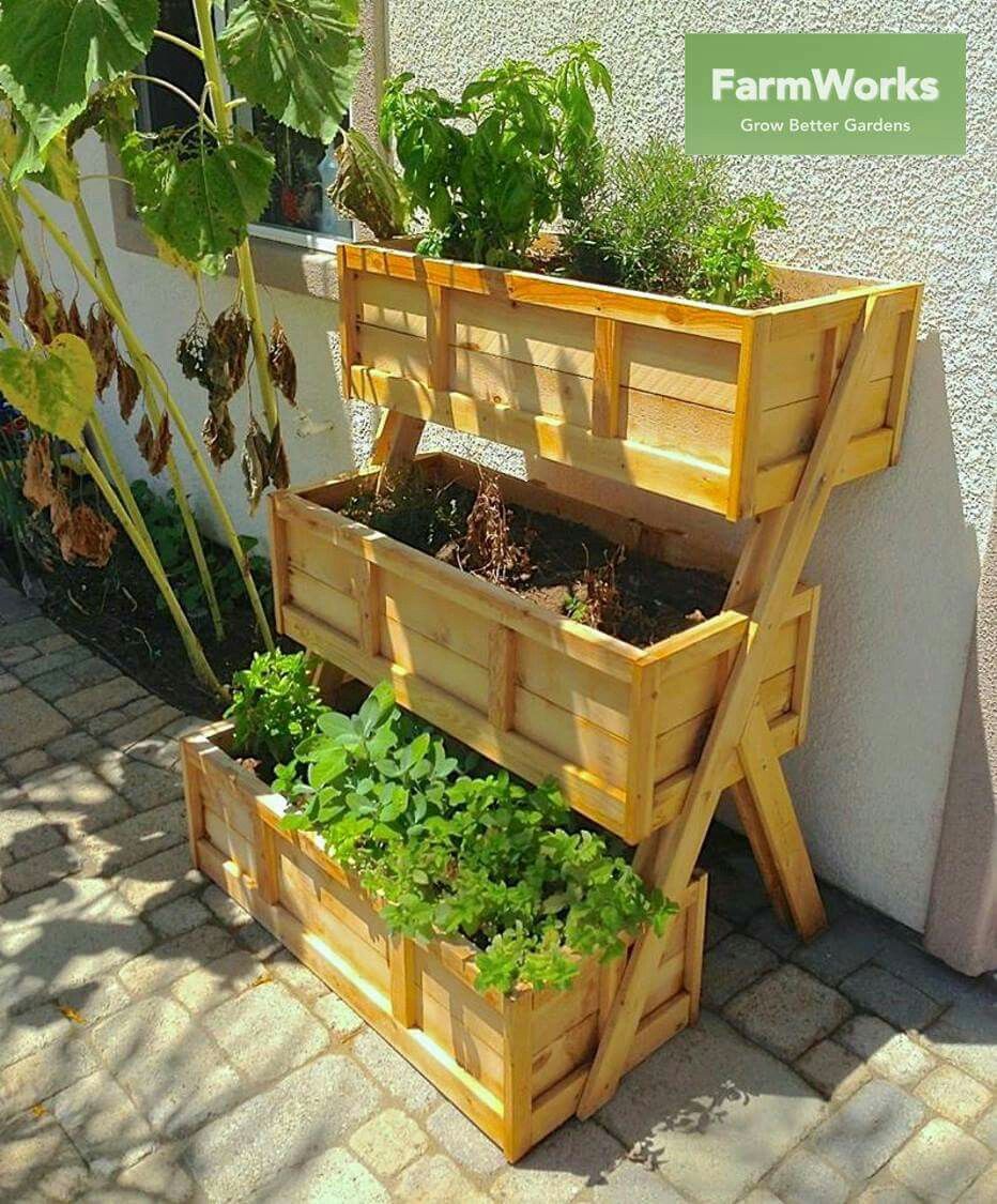 Tiered Planter Box Vegetable Planter Boxes Vegetable Gardening Tiered Planter Diy Desk