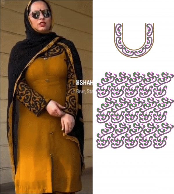 Punjabi Suit Design For Usha 450e And 550e Embroidery Design In 2024 Blouse Designs Indian