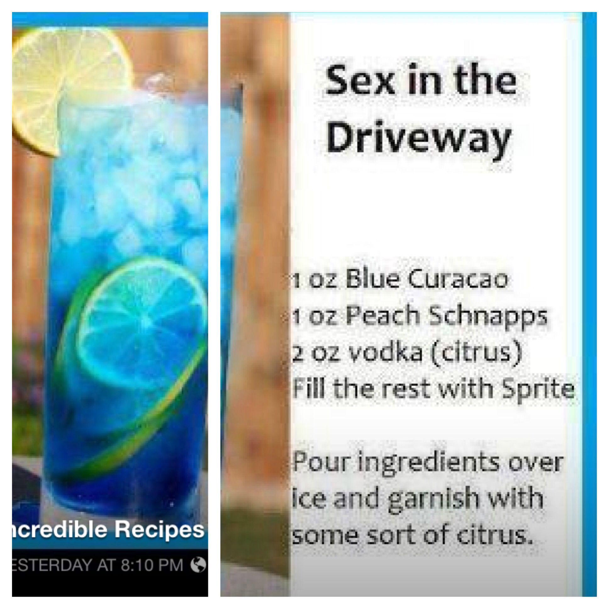 Sex In The Driveway Drink Recipe Artofit