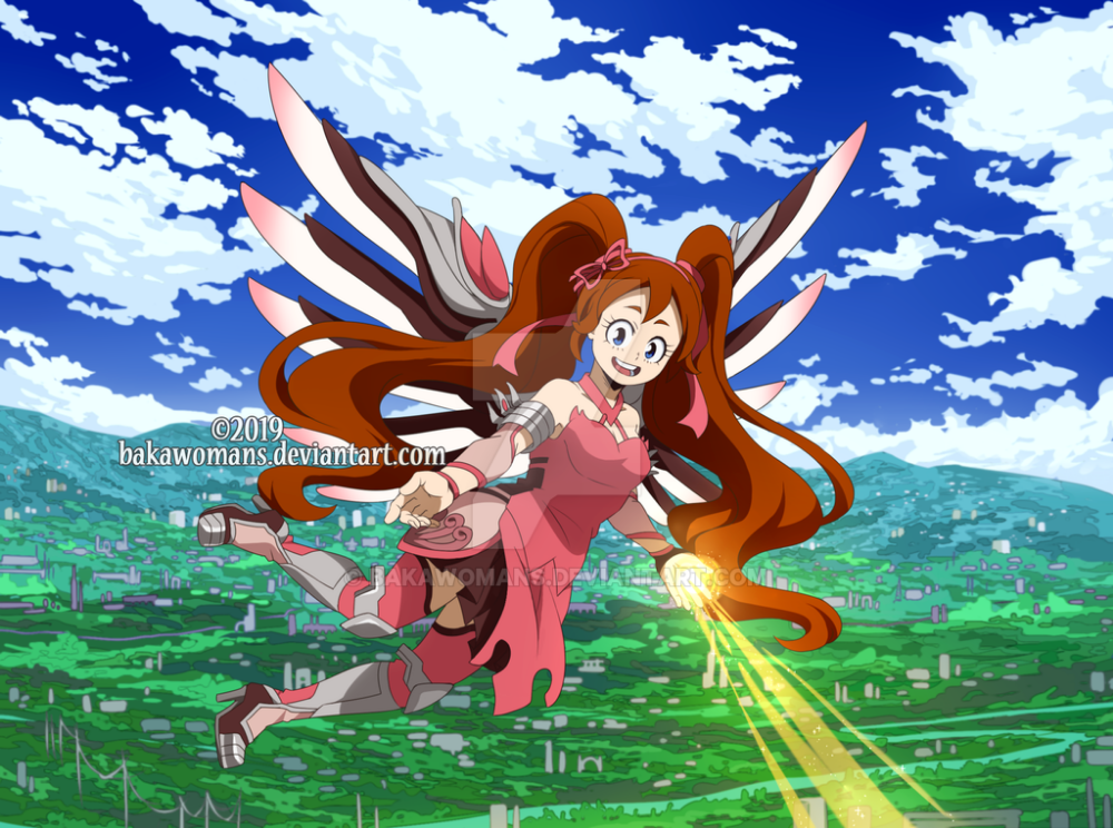Blue Sky Bnha Oc Comm By Bakawomans On Deviantart Hero Academia